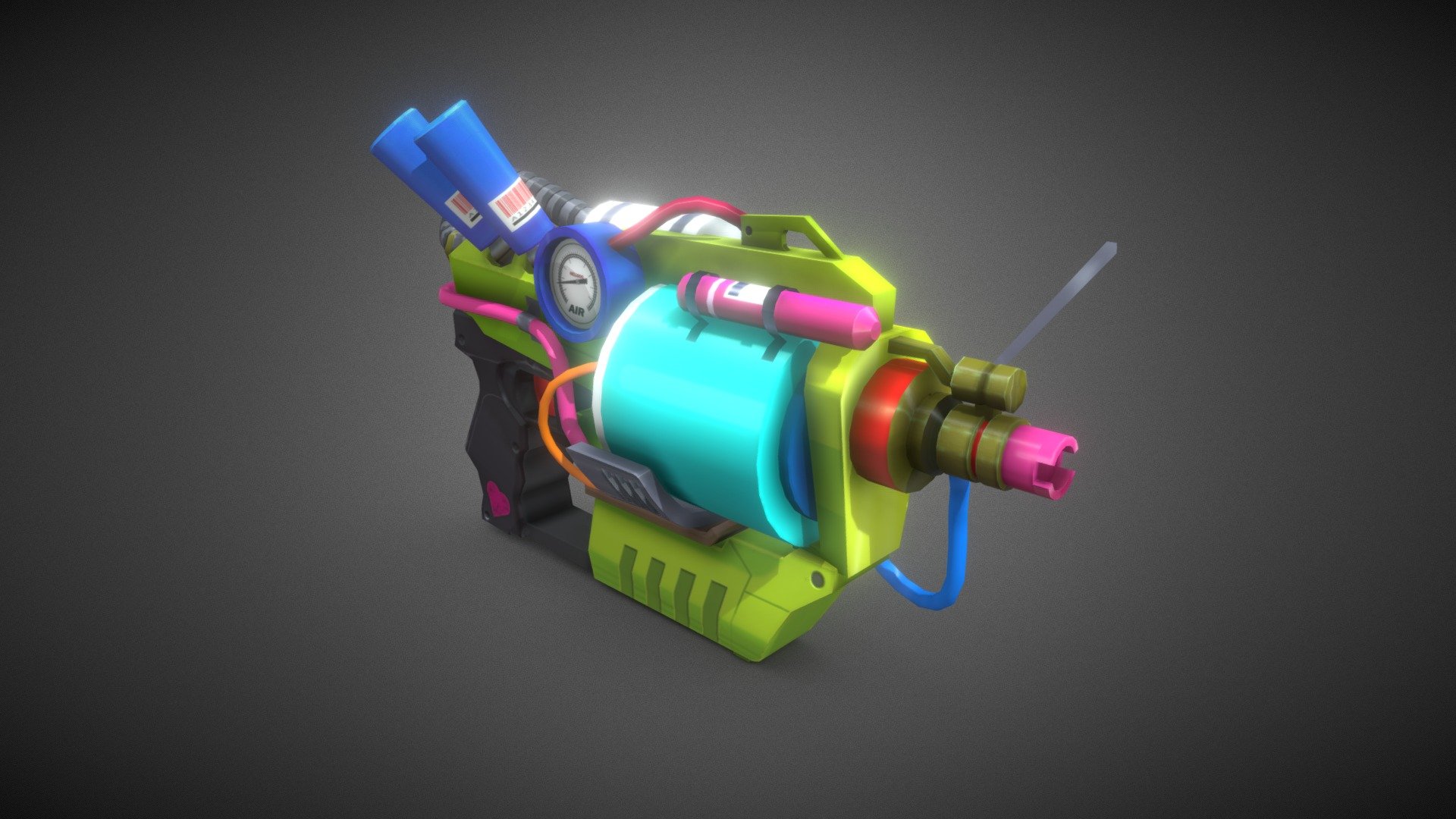 Stylized Sci-fi Gun - 3D model by vukhiemton [169516d] - Sketchfab