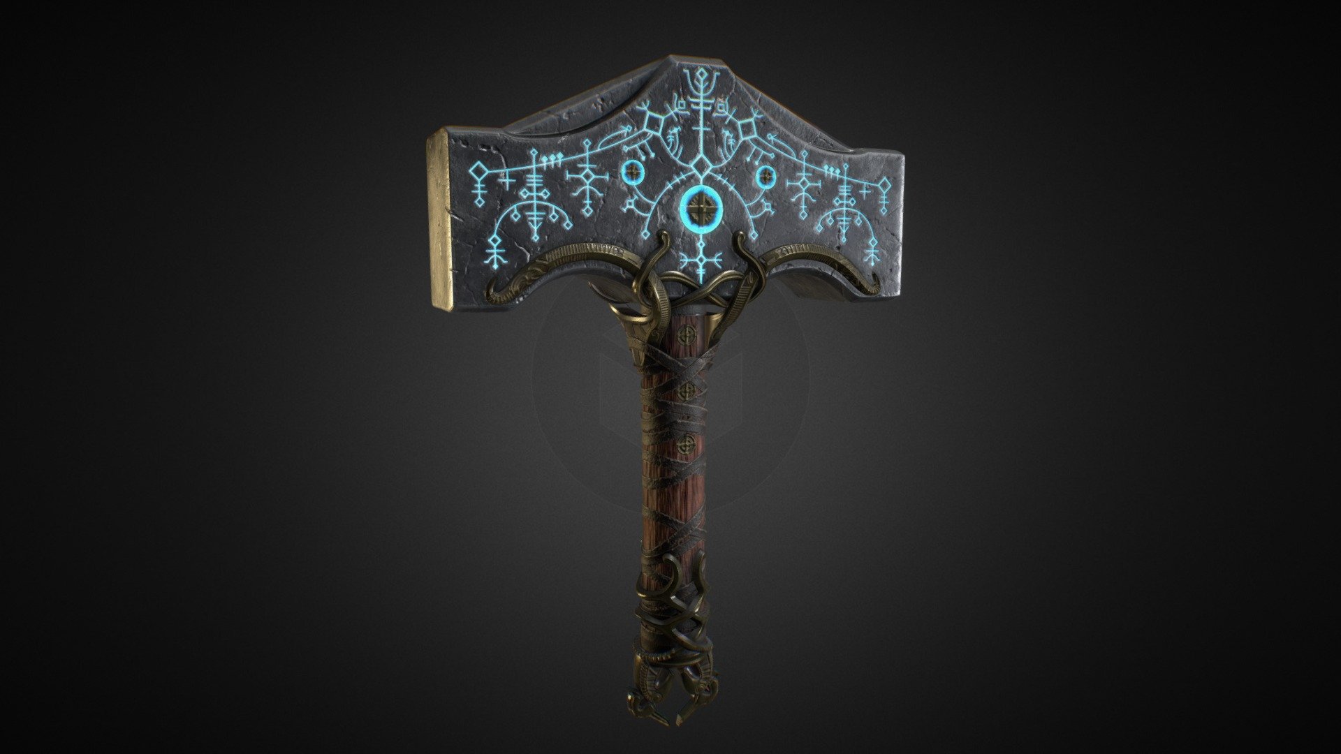Mjolnir - 3D model by Abhyudaya Vishwakarma (@Abhyudaya02) [169abdf ...