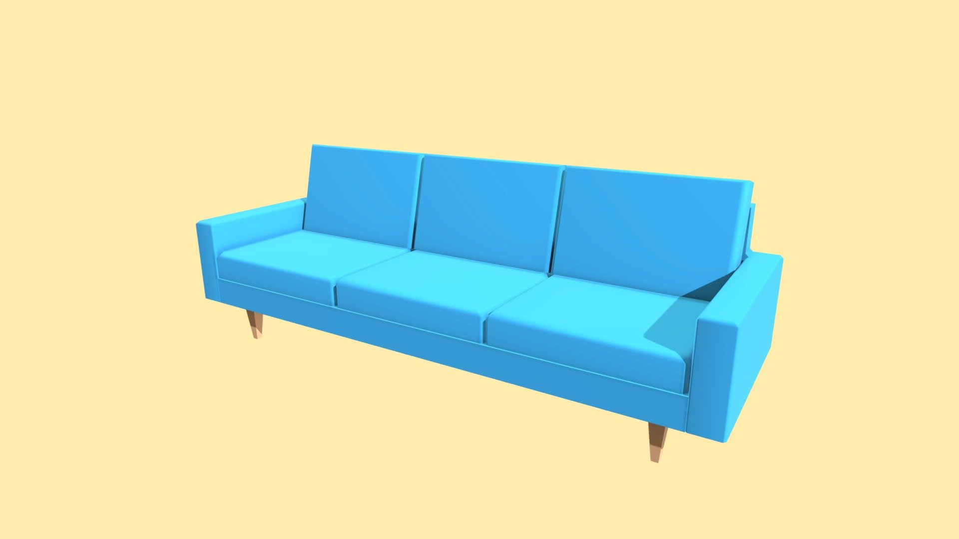 Couch - Household Props Challenge - Day 13 - Download Free 3D model by ...