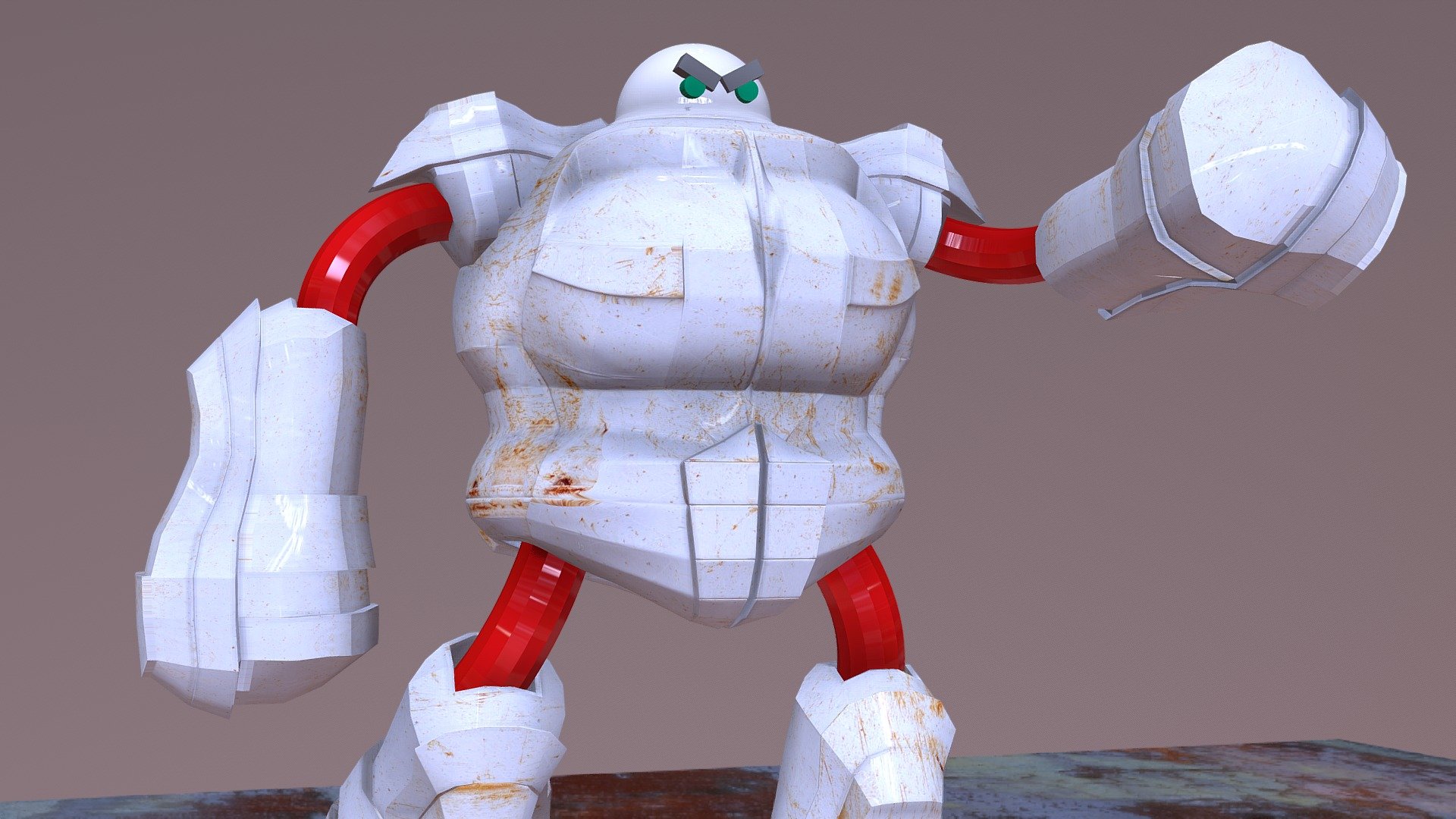 Robot oxidado Lancer Byronmultimedia - 3D model by ByronMultimedia ...