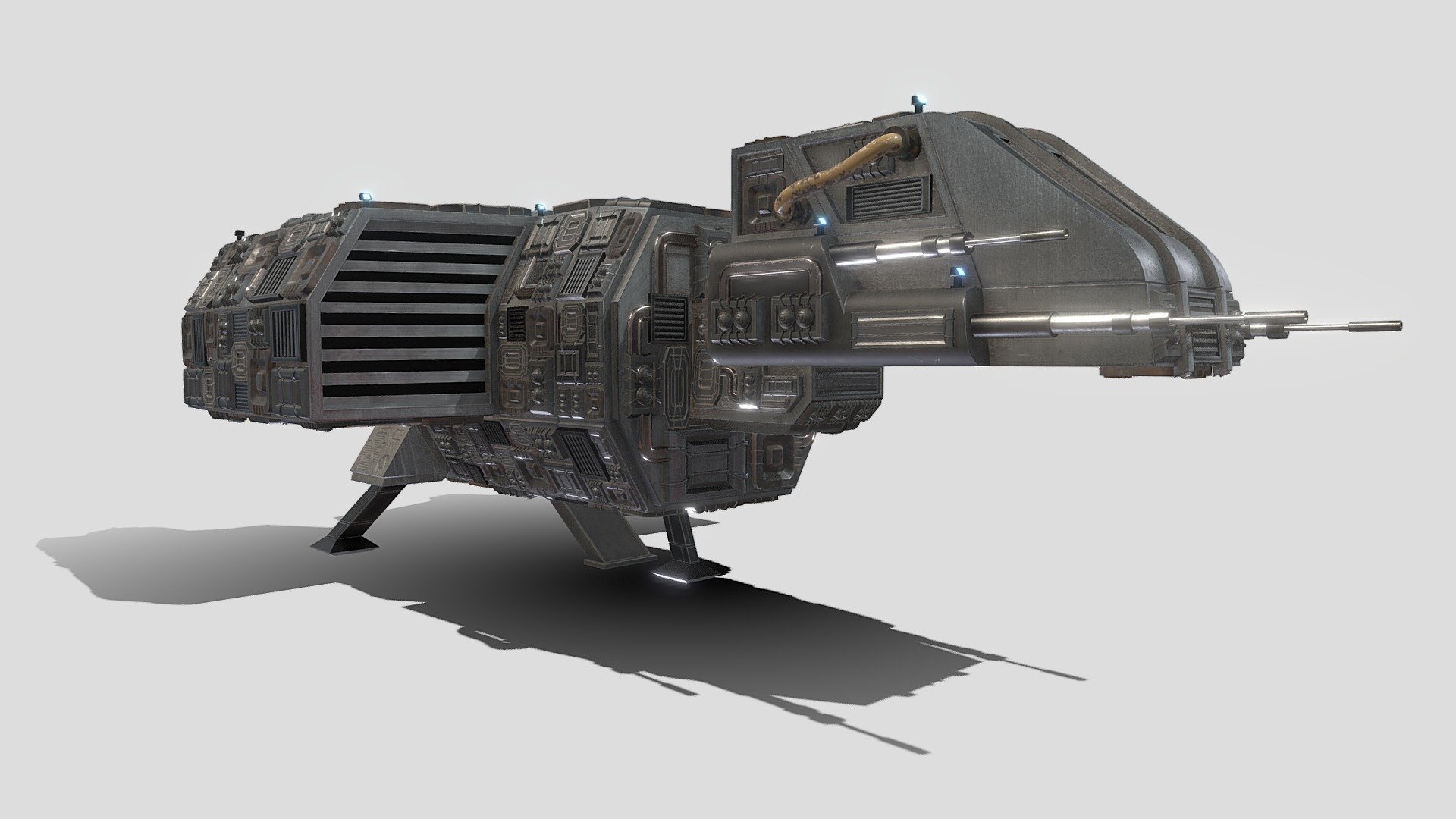 Sci-Fi Spaceship - 3D model by Kaelan (@KaelanL) [169fe07] - Sketchfab