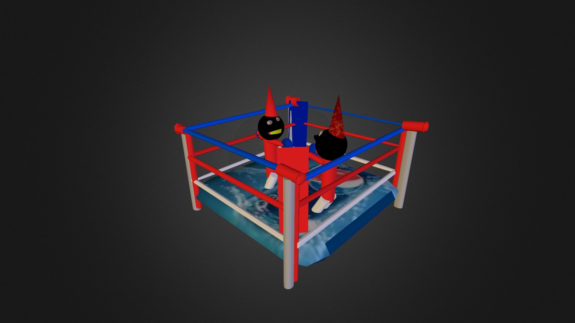 boxing ring) stickman - 3D model by micke (@micke.h) [16a1973] - Sketchfab