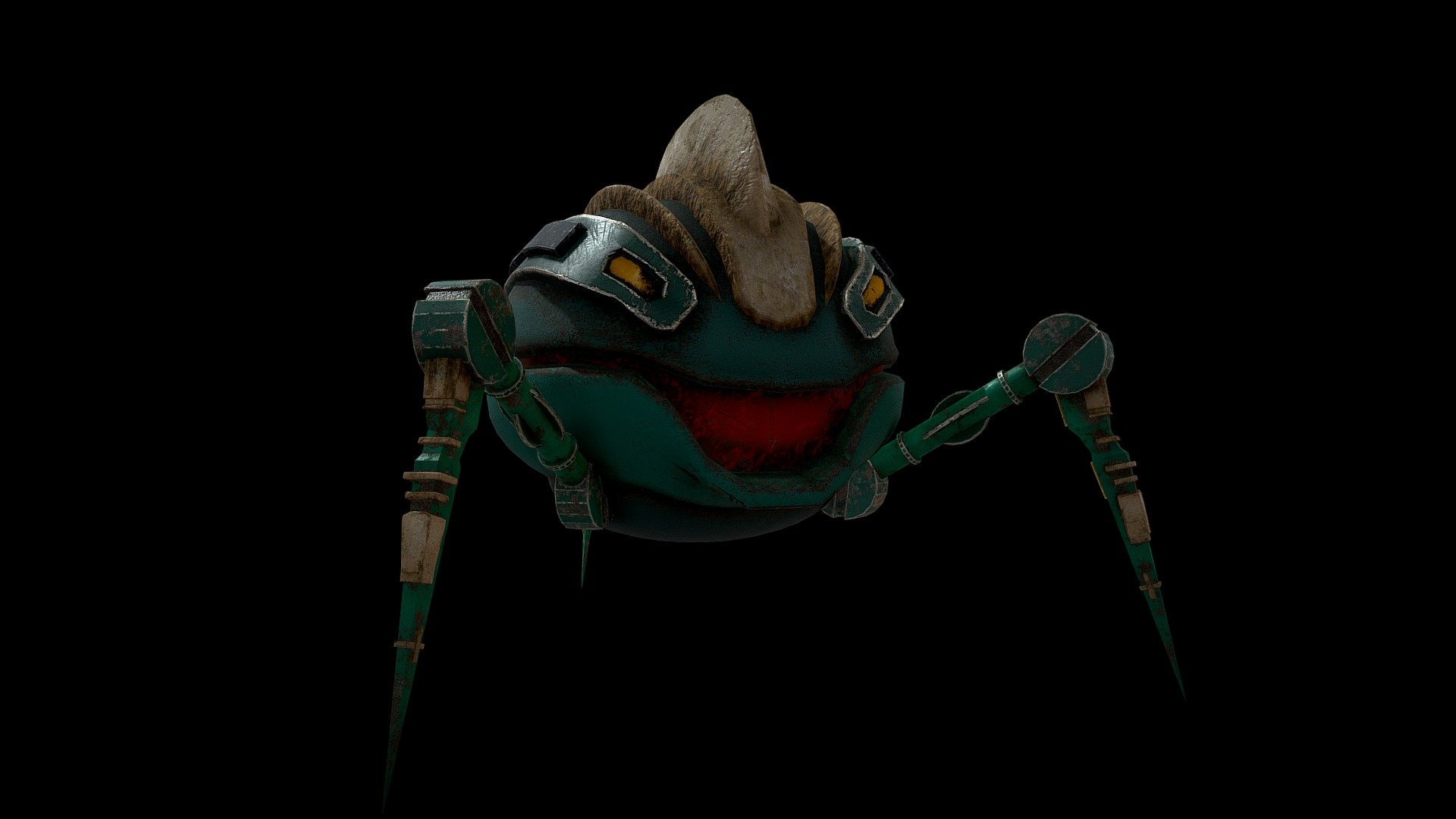 Spider Frog Robot Mech - 3D model by MatthewHicks [16a1a91] - Sketchfab