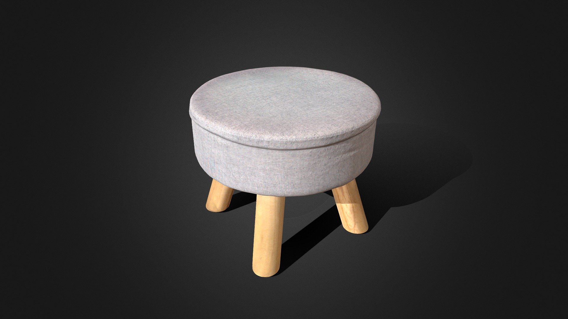 Footstool - 3D model by Fredek [16a1ee6] - Sketchfab