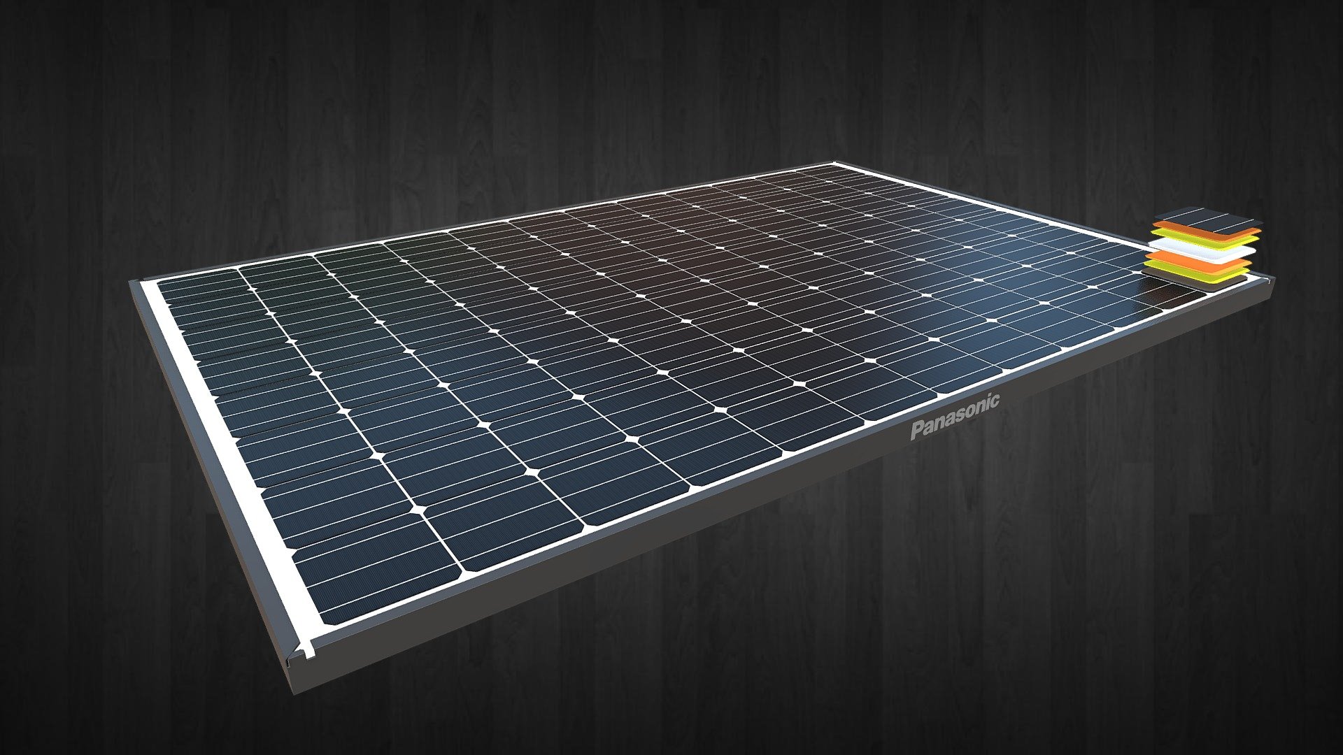 Solar panel - 3D model by Tapio Lähde (@tapiolahde) [16a2313] - Sketchfab