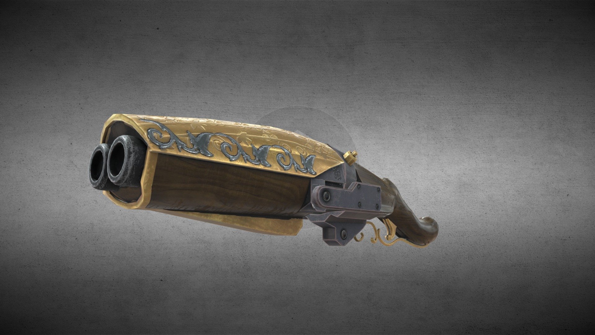 Aether-Tech Double Barreled Shotgun - 3D model by PFM 3D ...