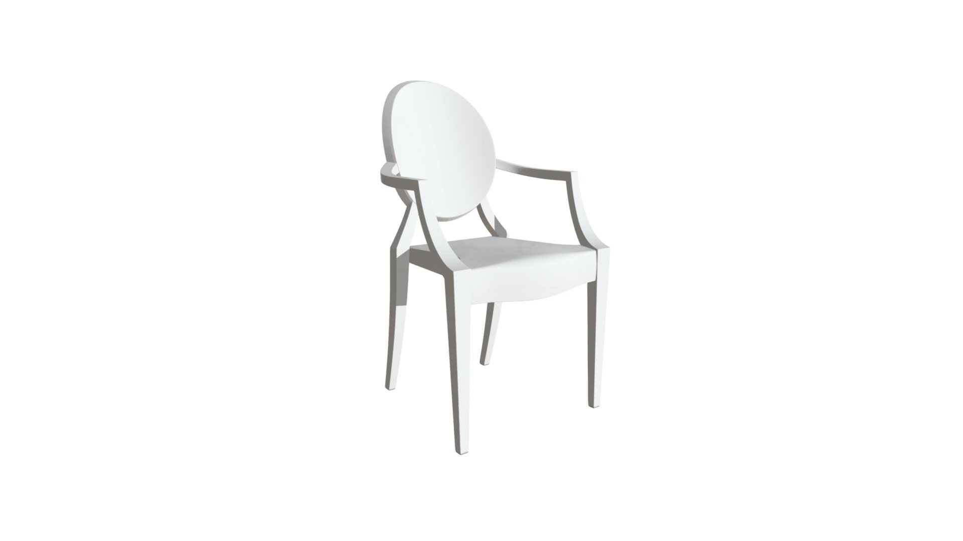 Anime Dining Chair White - 106102 - Buy Royalty Free 3D model by Zuo ...