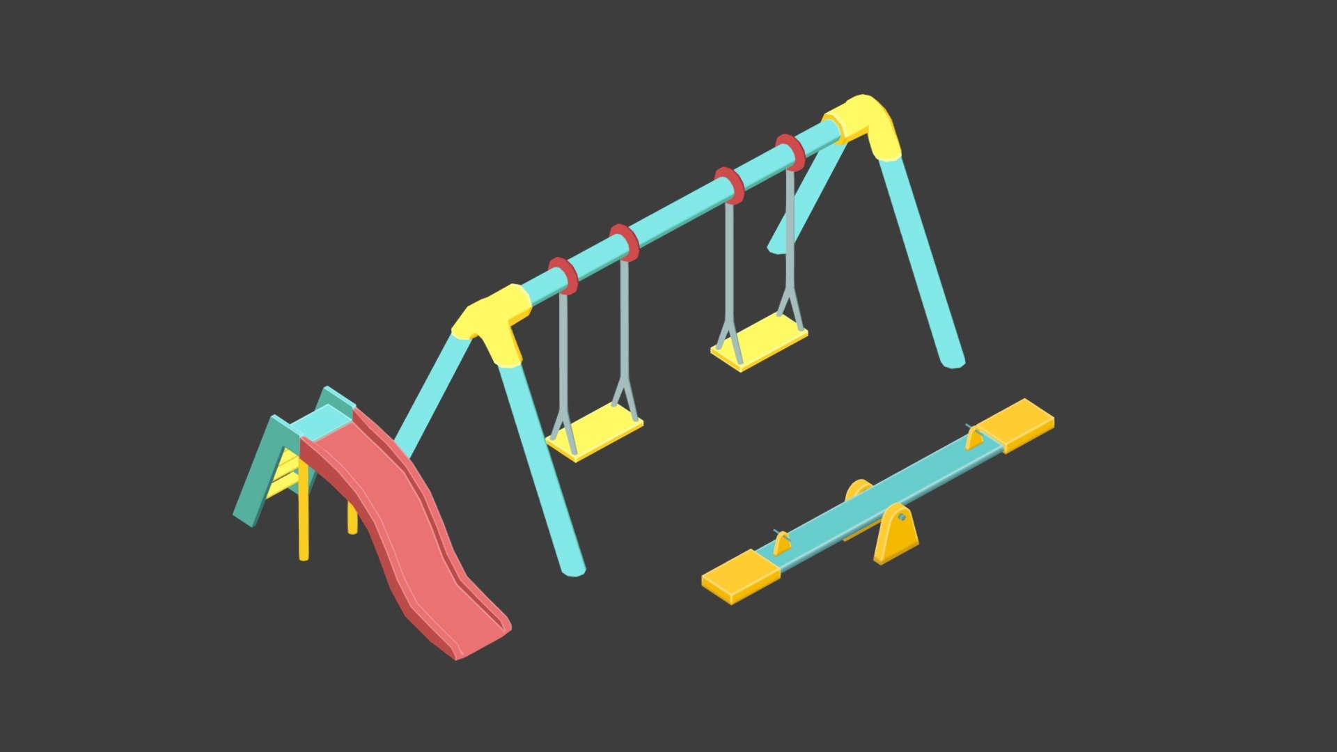 Children Playground Asset - Buy Royalty Free 3D model by zephyrin ...