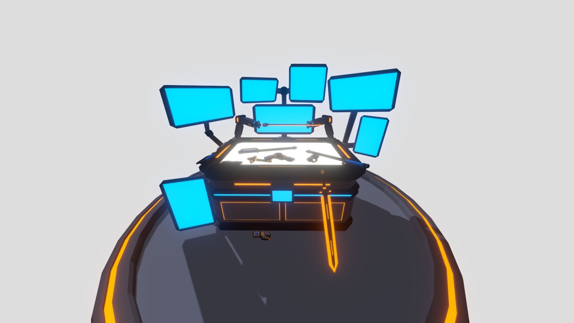 Screen Table - 3D model by Natcraw (@Natdog) [16ab28b] - Sketchfab