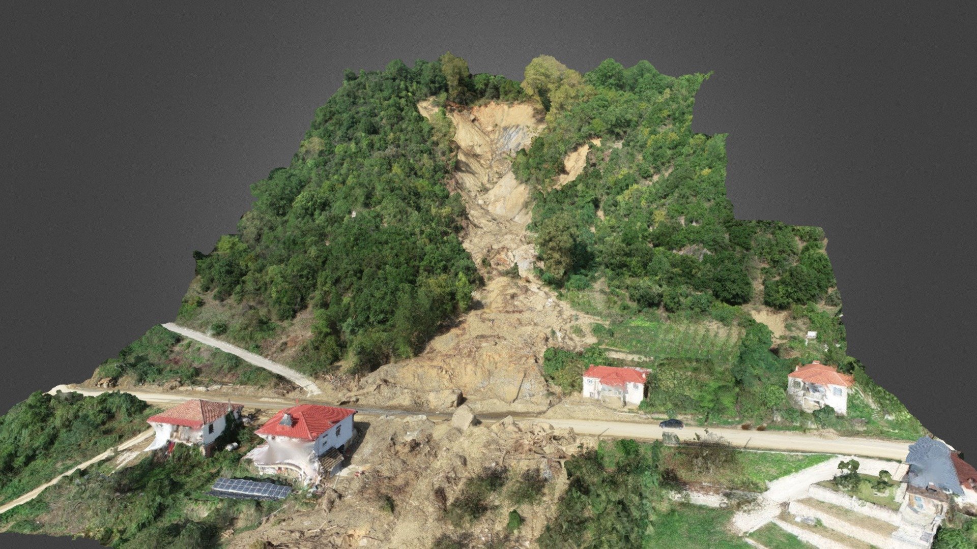 Cyclone Daniel's Wrath: Landslide in Trikala - 3D model by Themis ...