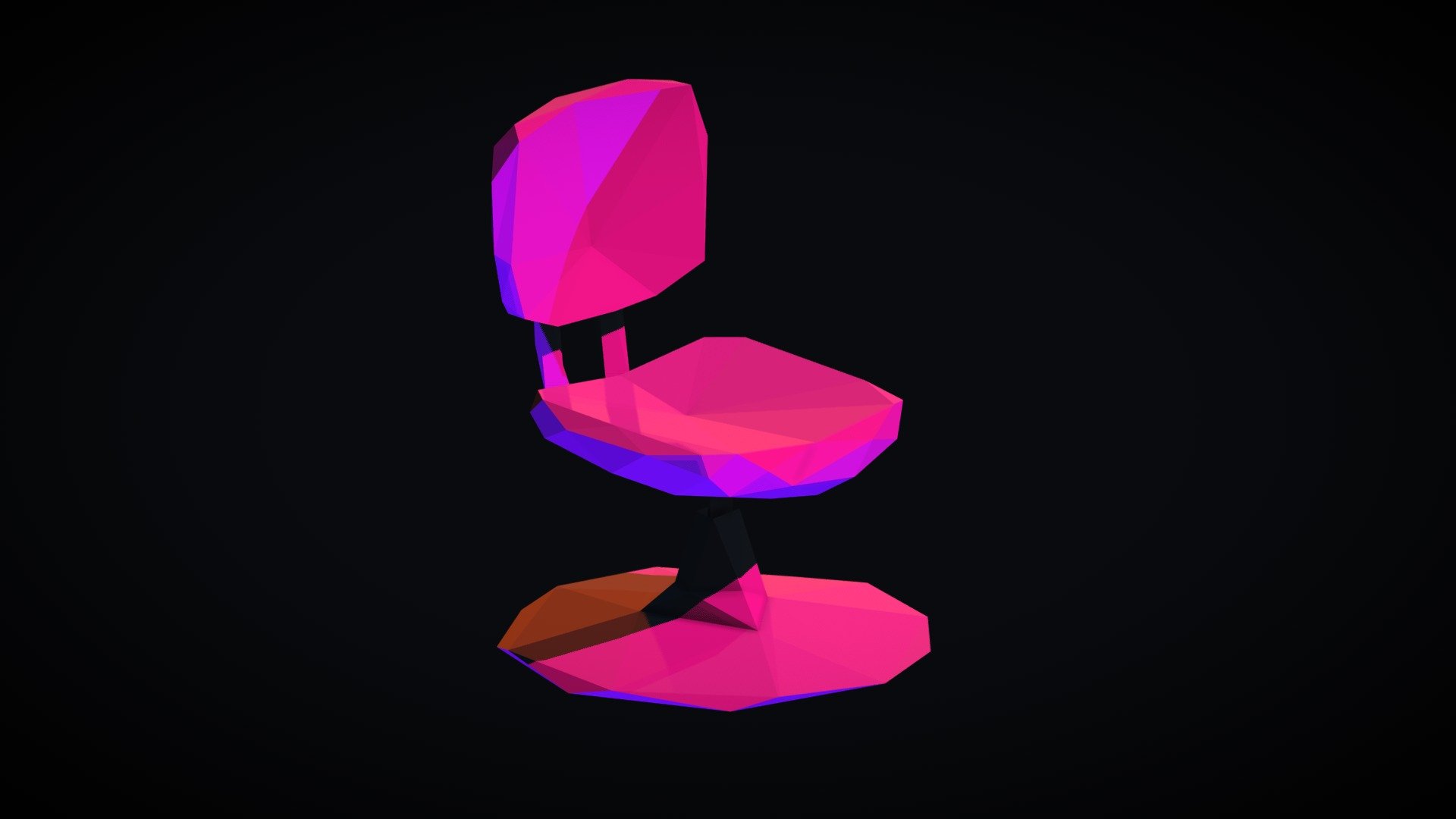 Chair Low-Poly - 3D model by adam_roman [16ad8b1] - Sketchfab