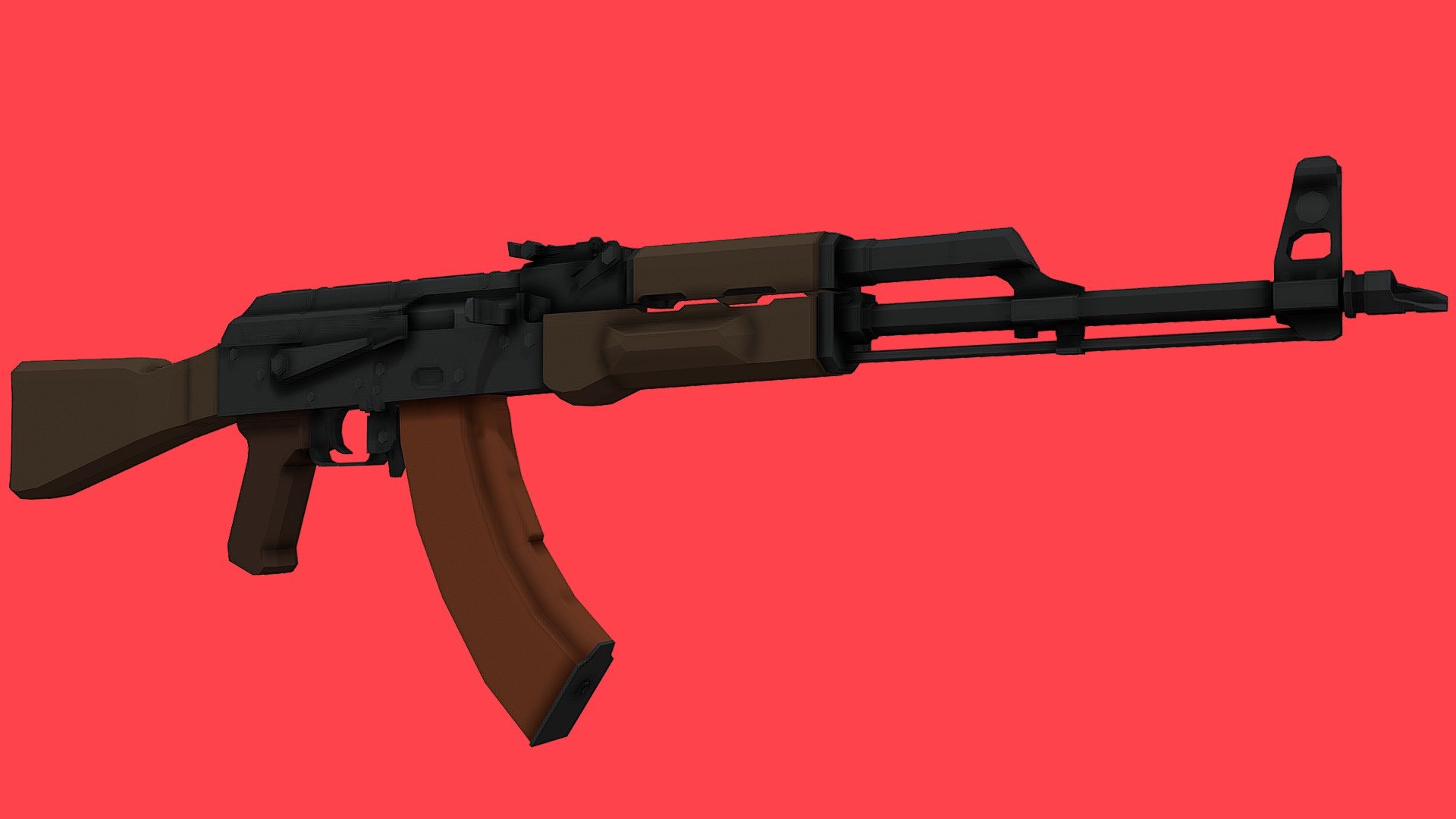 Low-Poly AKM - Download Free 3D model by Kaan (@swagmasterkaan ...
