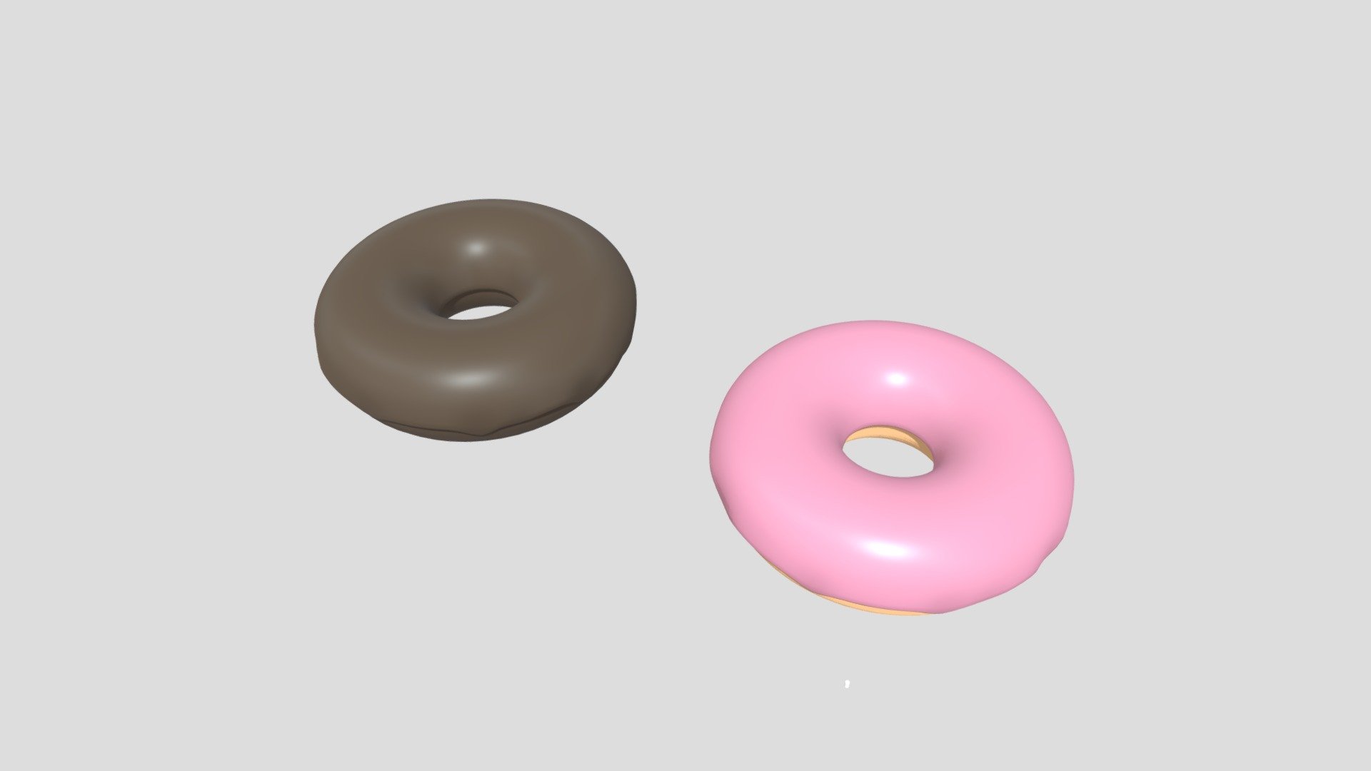 two donut - Download Free 3D model by minminminnnnnnn [16ae40d] - Sketchfab