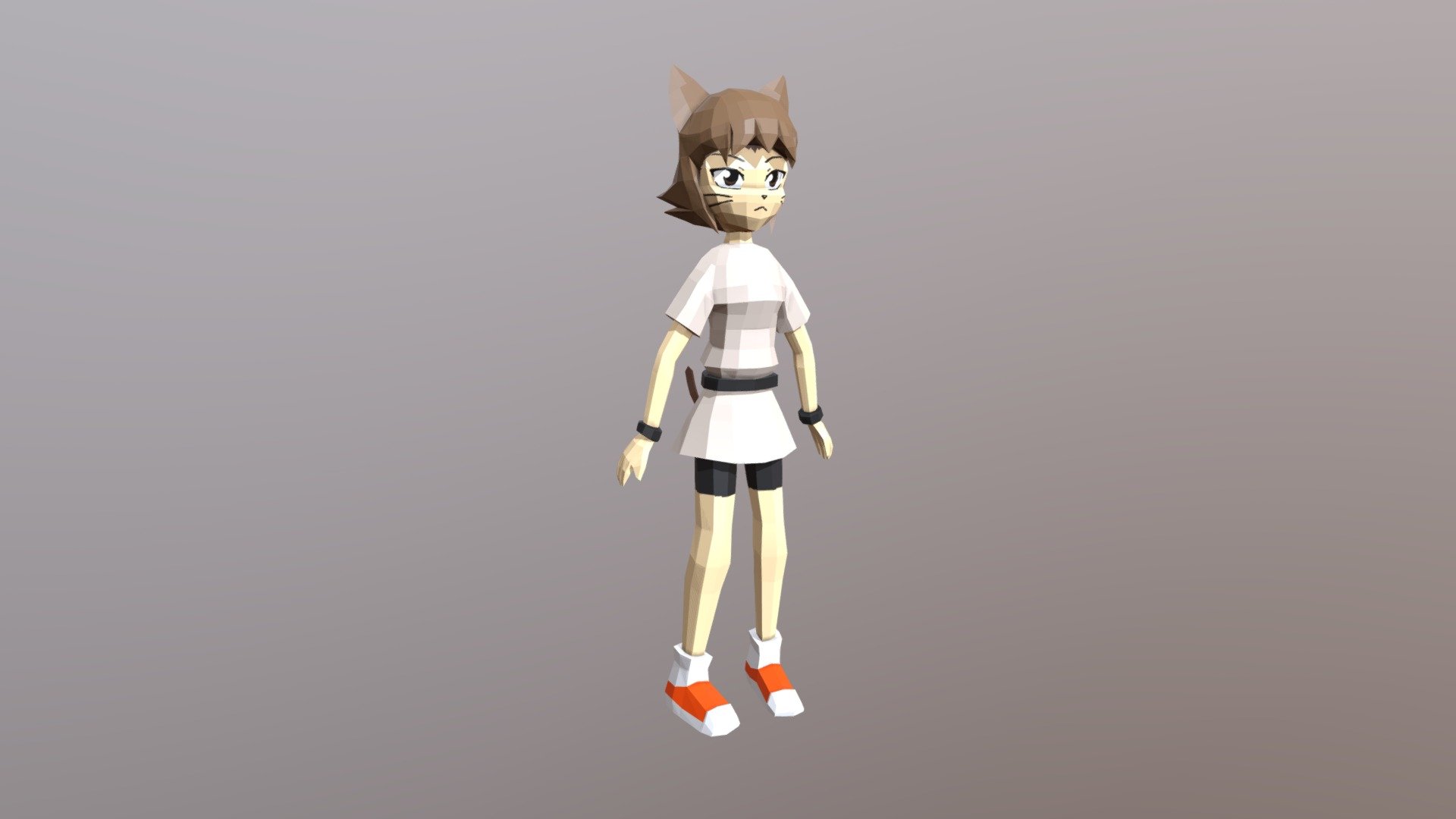 Lowpoly neko character - Download Free 3D model by animagic.3D.assets [16b162e] - Sketchfab