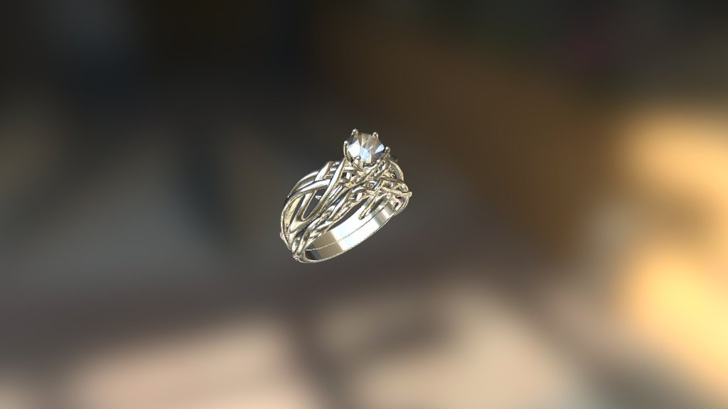 Elven Style Engagement Set - 3D model by Maya Olson (@ideastojewelry ...