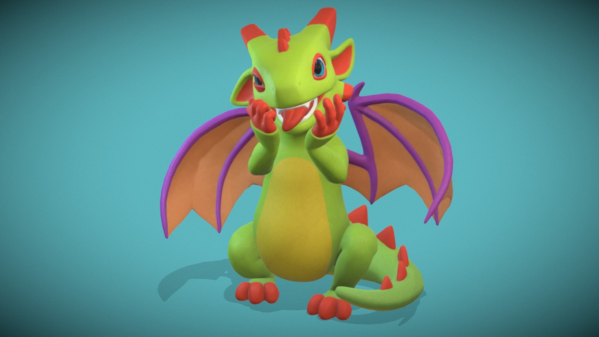 Yooka-Laylee Dragon - 3D model by Tristan McGuire (@Draconic_Cowboy ...