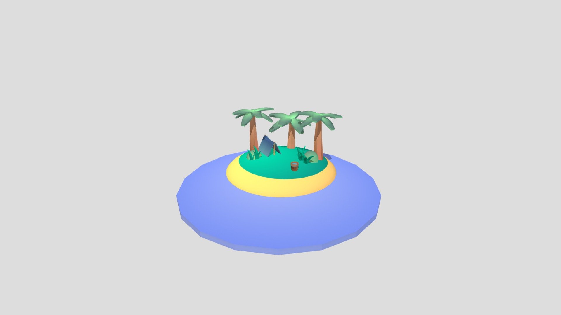 Island - 3D model by Likions [16b36d6] - Sketchfab
