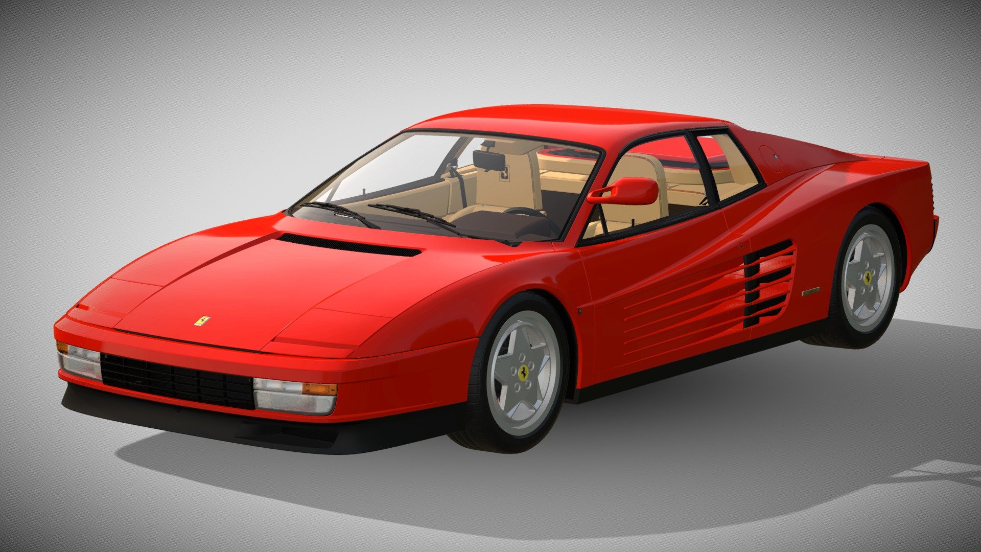 1984 Ferrari Testarossa (f110) - Download Free 3D model by Ddiaz Design ...