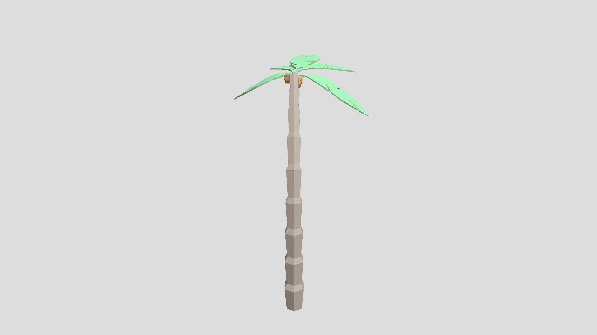 Low poly palm tree - Download Free 3D model by kpast [16b48b0] - Sketchfab