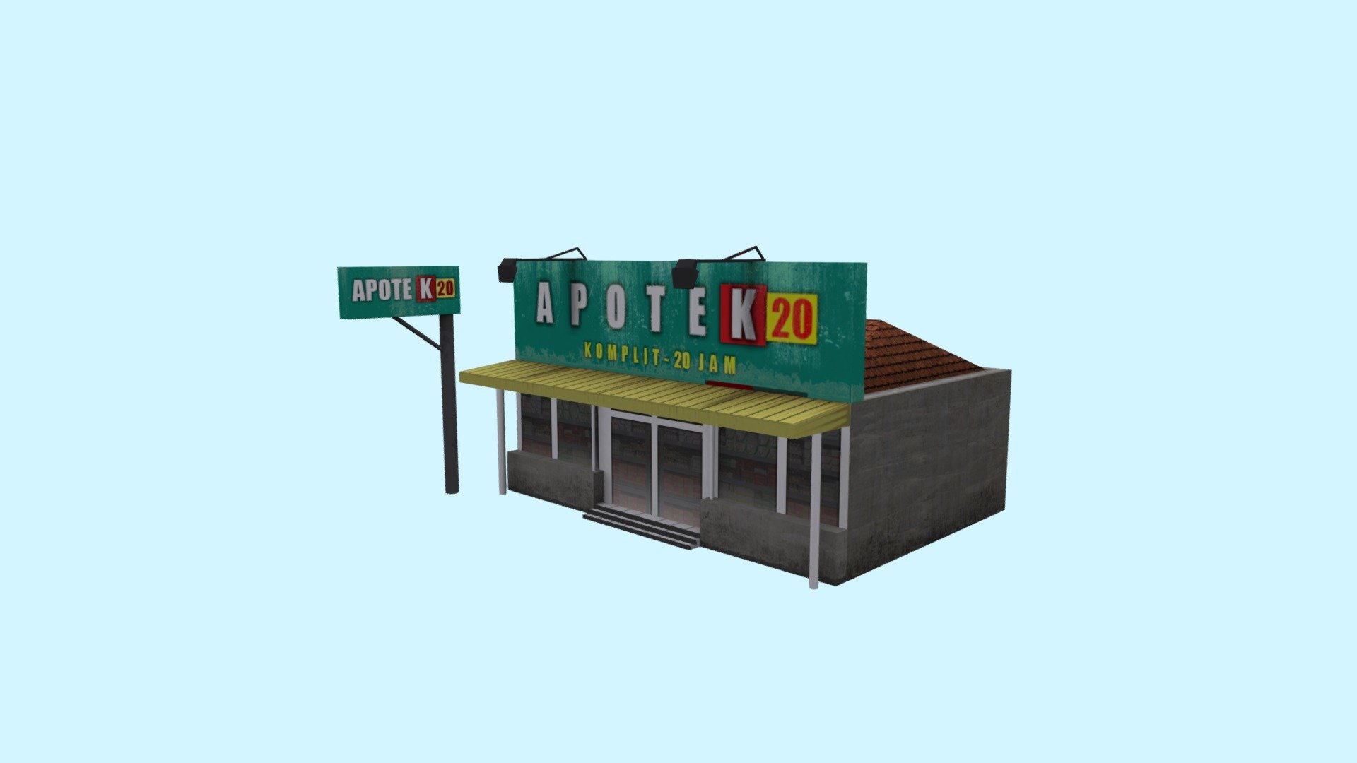 TUGAS 4 - APOTEK (PHARMACY BUILDING) ERLIS - 3D model by dwerlis ...