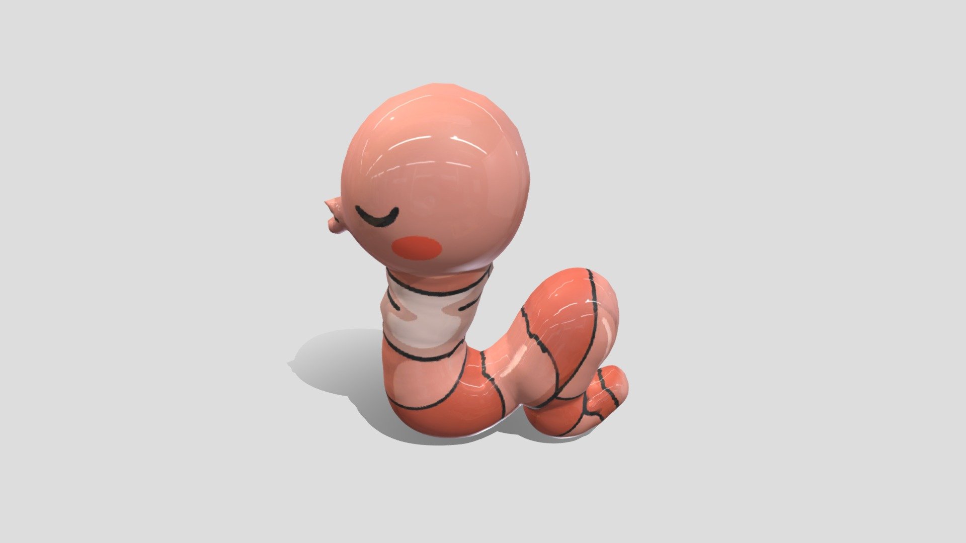 Worm 3D - 3D model by nazzilahasya [16b5bc9] - Sketchfab