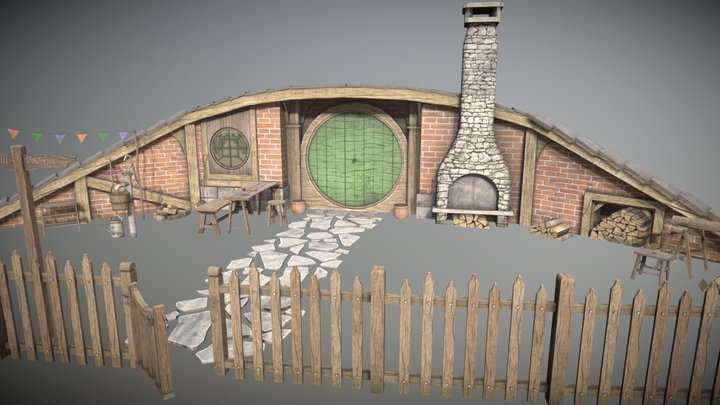 Hobbit-hole 3D models - Sketchfab