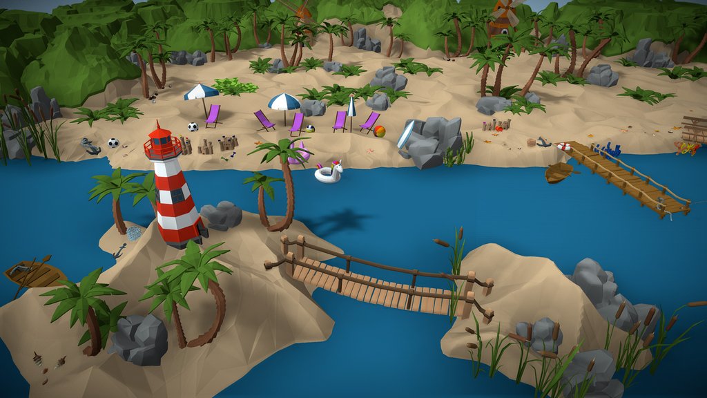 Ultimate Low Poly Nature Pack - A 3D model collection by purepoly ...