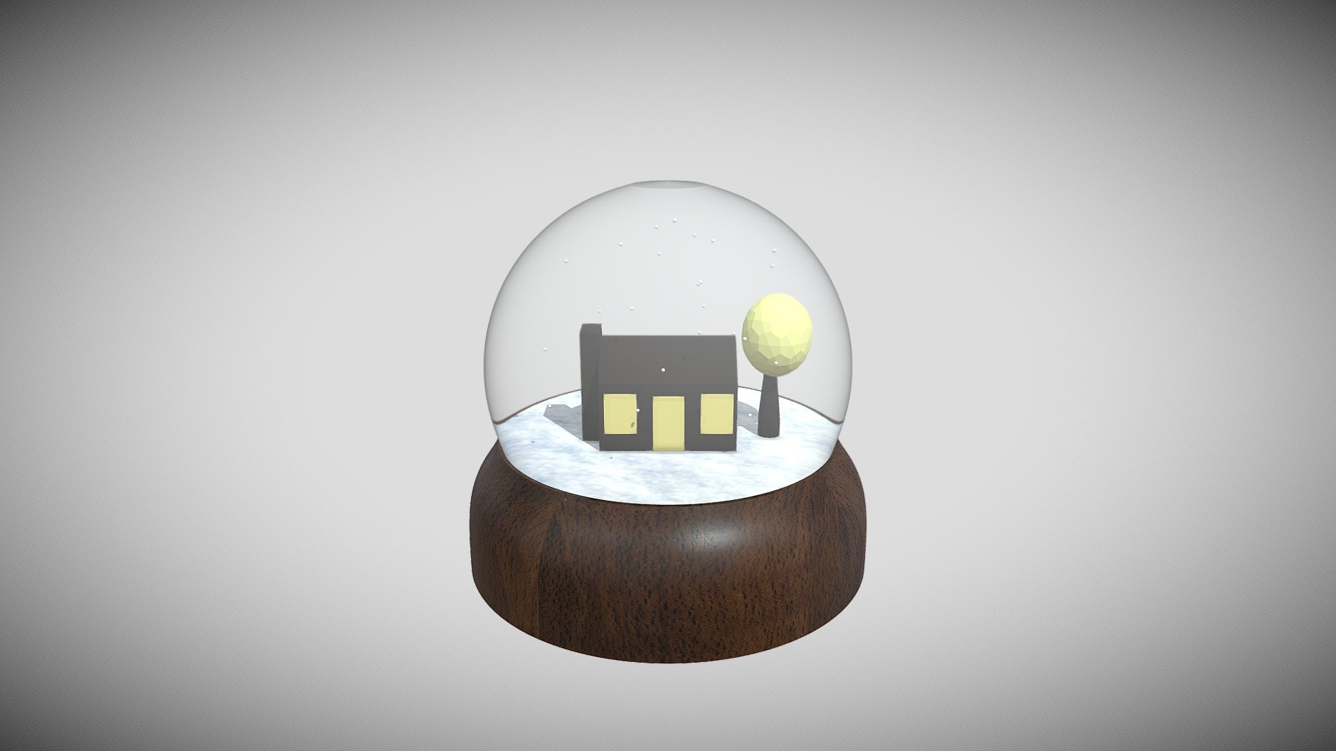 Snow Globe - 3D model by dylanheyes [16bb232] - Sketchfab
