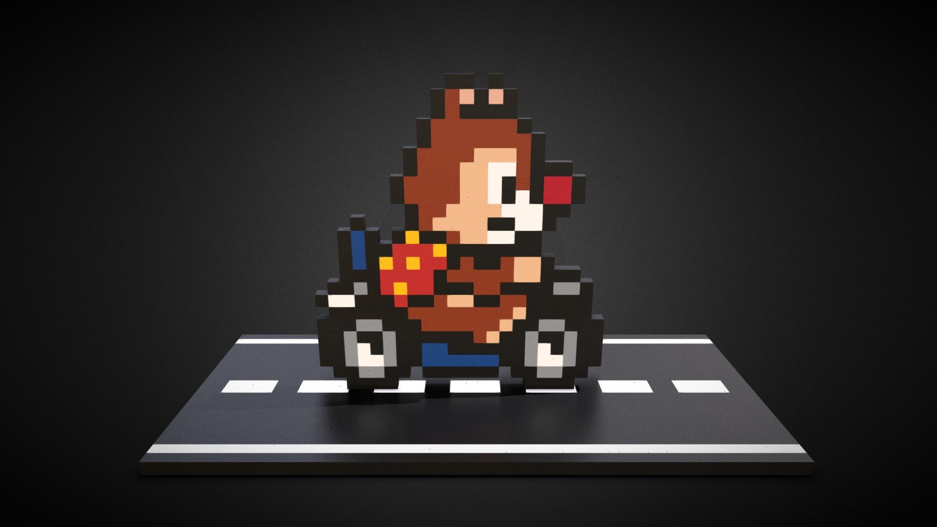 SMK154 - Super Pixel Kart Dale Rescue Ranger - Buy Royalty Free 3D model by Código Píxel ...