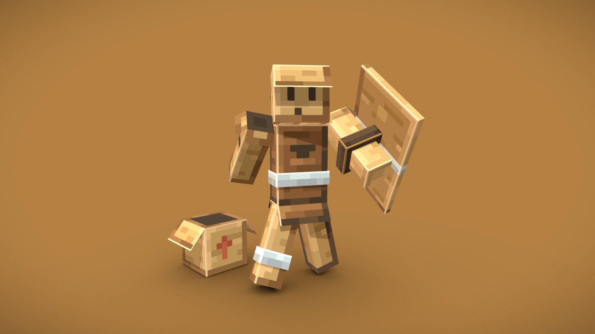 Cardboard Man - 3D model by mr_ch0c0late [16bbcb8] - Sketchfab