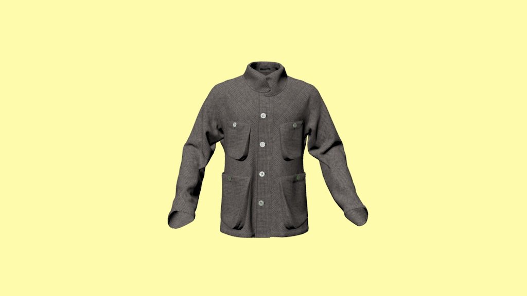 Studio Jacket worn by invisible man - 3D model by Atacac [16bc64c ...