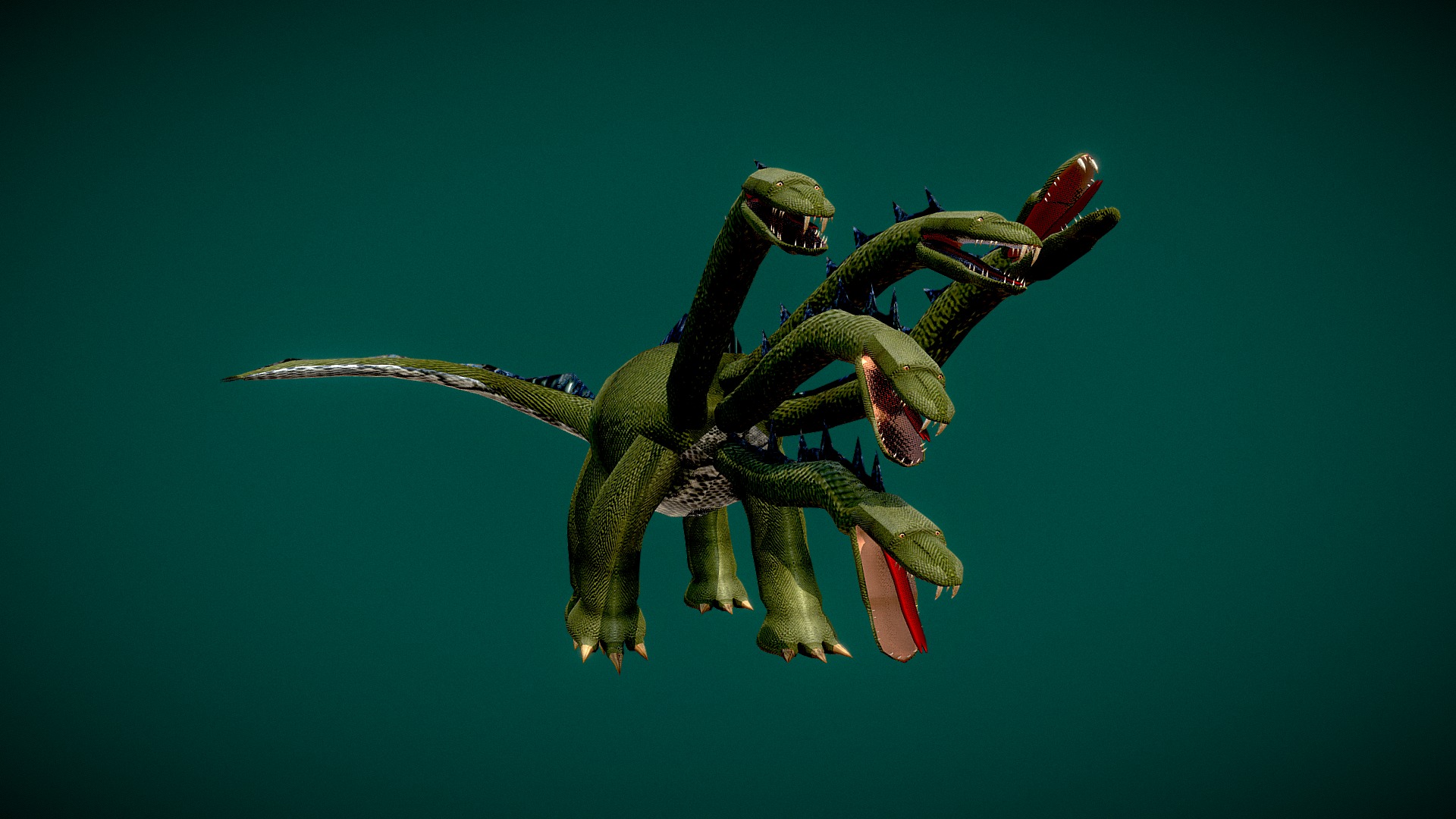 Animated Hydra (Dungeons & Dragons) - Download Free 3D model by Yanez ...