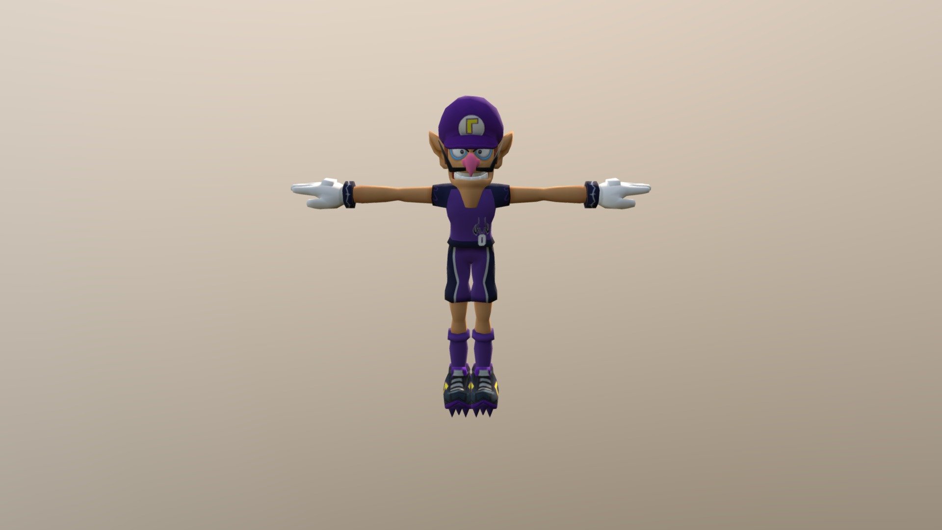 Waluigi Soccer - 3D model by HM_King_ [16bfe15] - Sketchfab