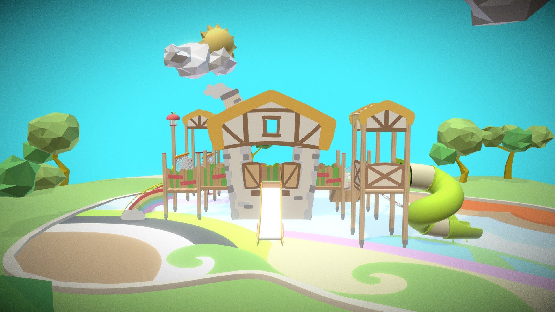 Playground - 3D model by dreamworldi [16c05a0] - Sketchfab
