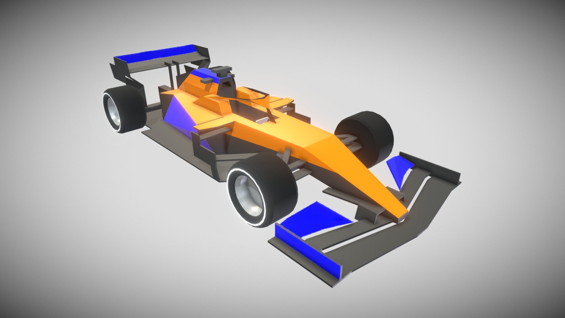Mclaren Formula 1 - Low Poly (30 minute model) - 3D model by Total ...