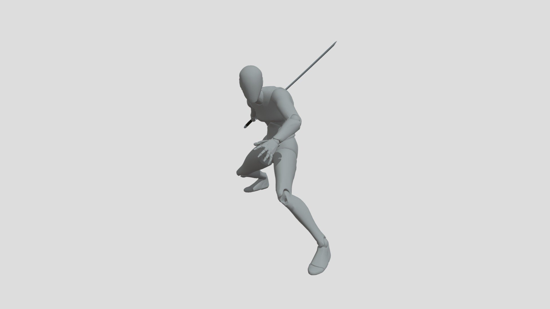 IDLE Katana Woman - 3D model by AngelCrahan [16c38d5] - Sketchfab