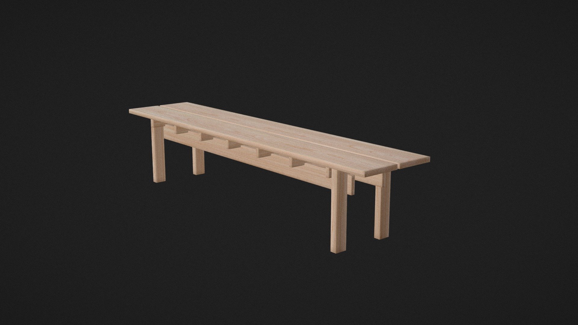 Bench - Download Free 3D model by StudioHARA [16c4243] - Sketchfab