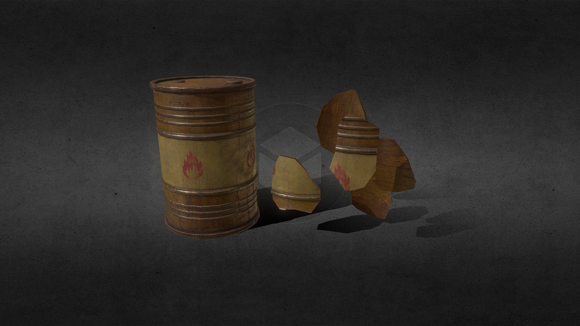 Explosive barrel - Download Free 3D model by DJMaesen (@bumstrum) [16c4518] - Sketchfab
