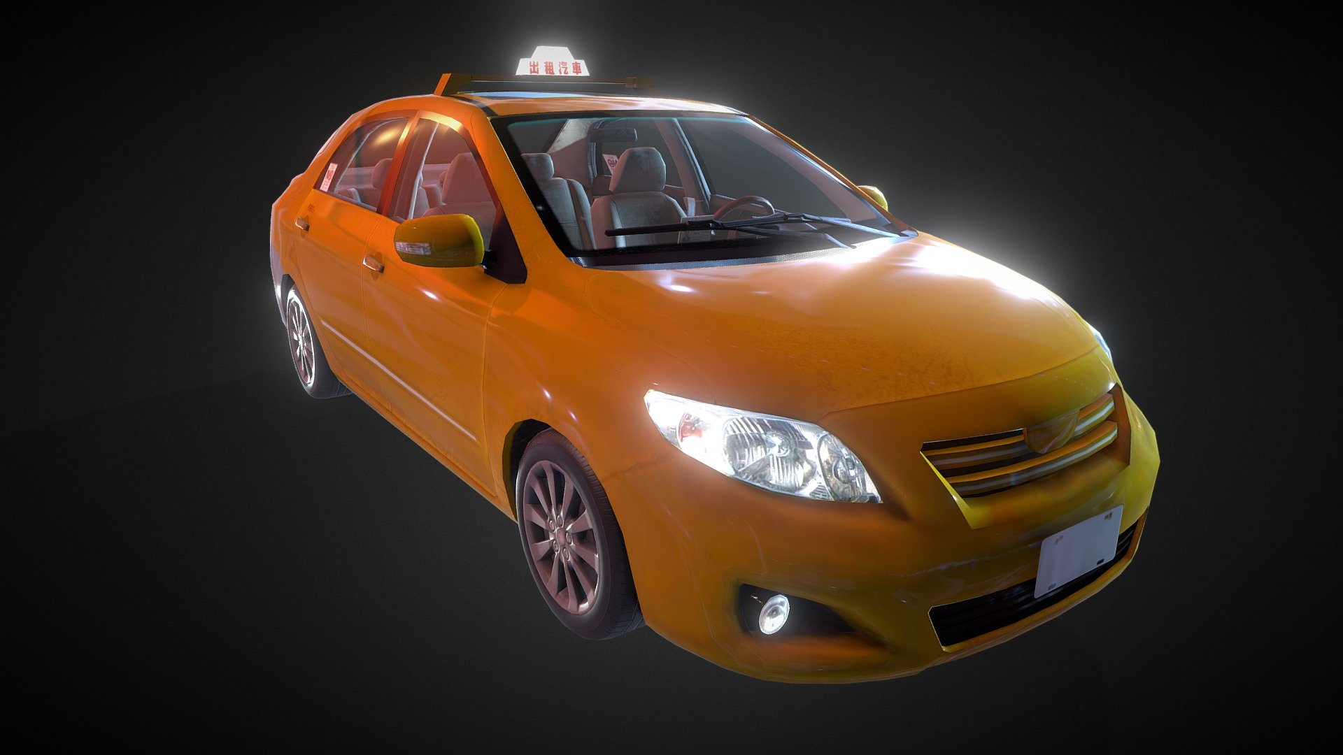 TW Taxi 004 - Buy Royalty Free 3D model by animod [16c652b] - Sketchfab ...