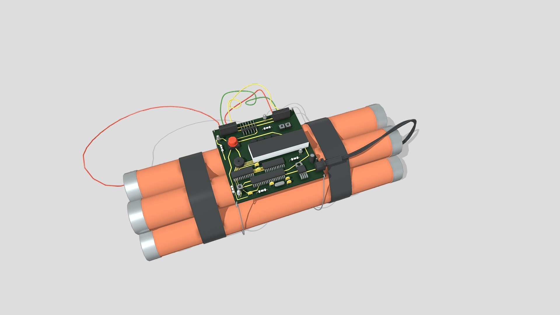 bomb - 3D model by Alex Galimov (@alex.galimov) [16c6b87] - Sketchfab