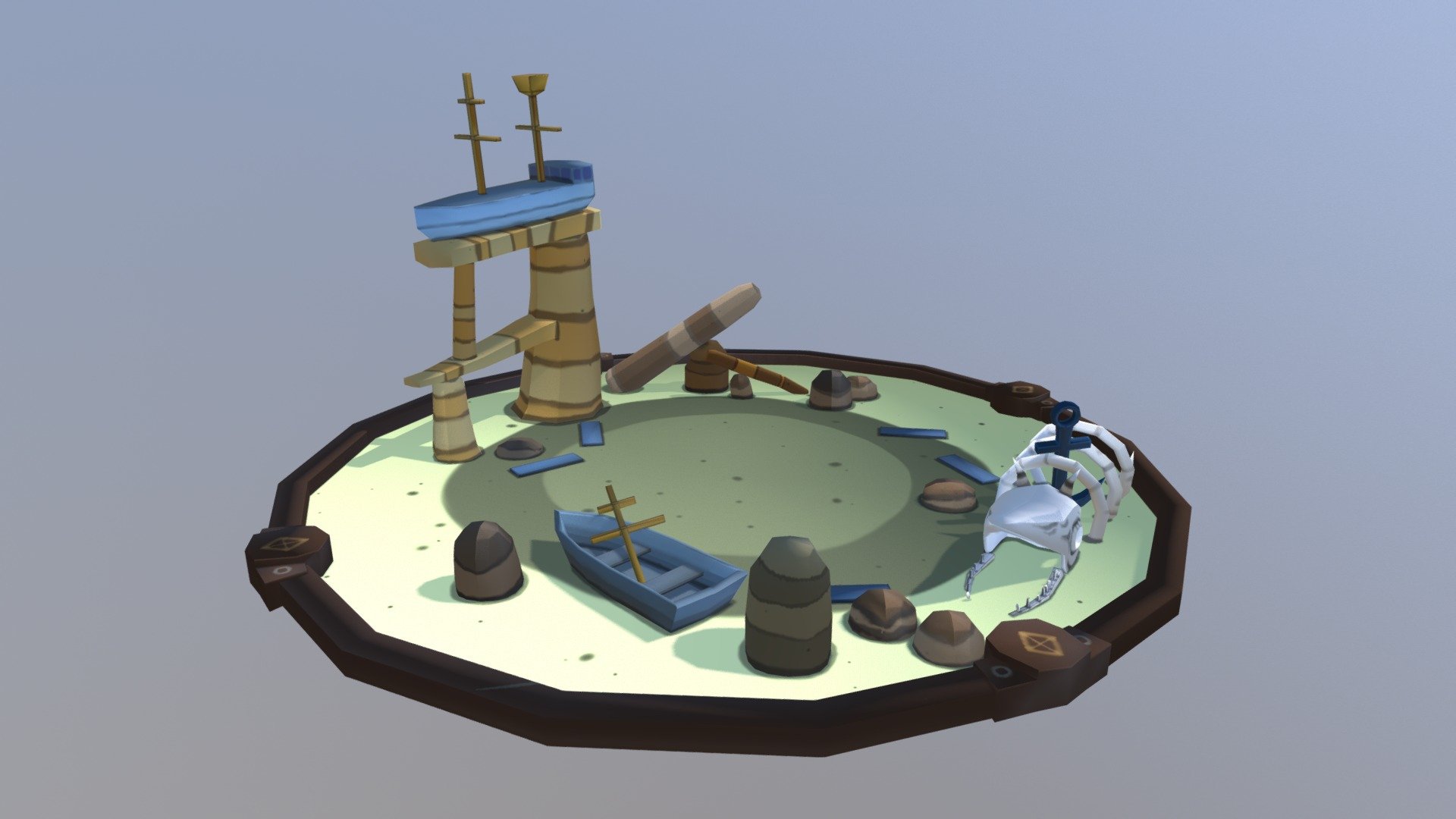 desert from adventure time - 3D model by VoloshkovePole [16c7cc9 ...