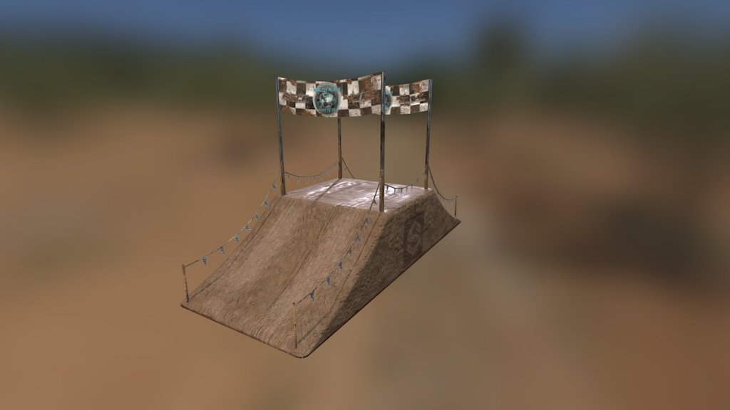 HoloTruck Mayhem_Dirt_Ramp_Finish - 3D model by Angel M ...