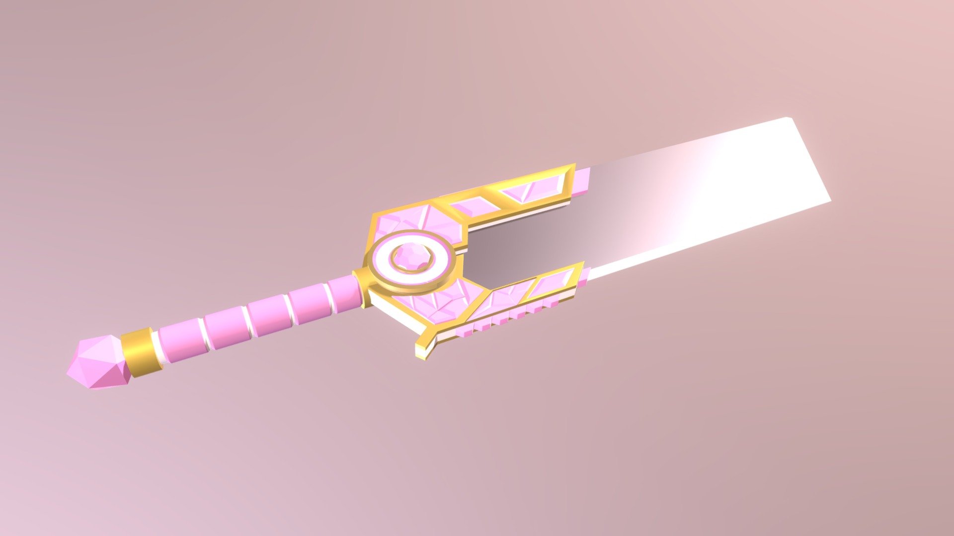 Crystal Guardian Sword - 3D model by dantelambe [16c9af9] - Sketchfab