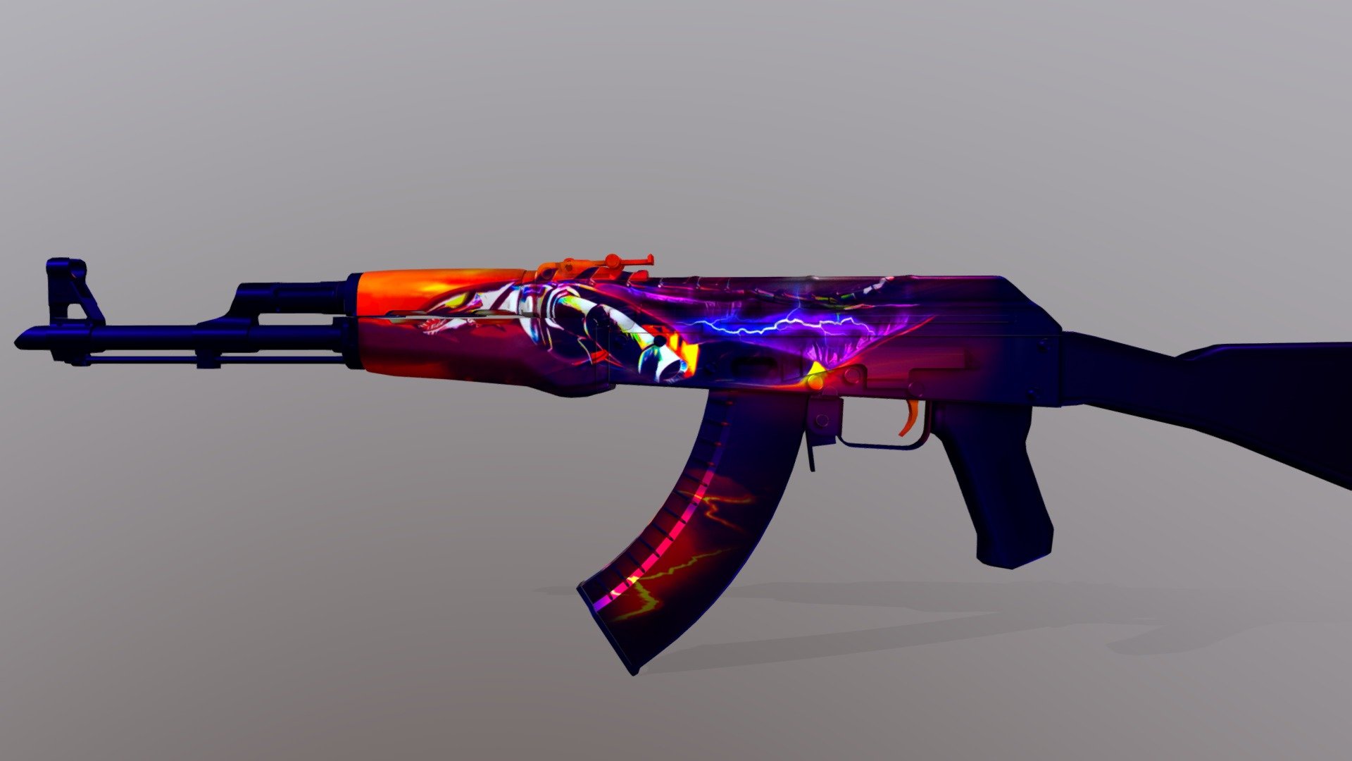 AK-47 Jet Dragon - 3D model by roboguerreiro [16d060e] - Sketchfab