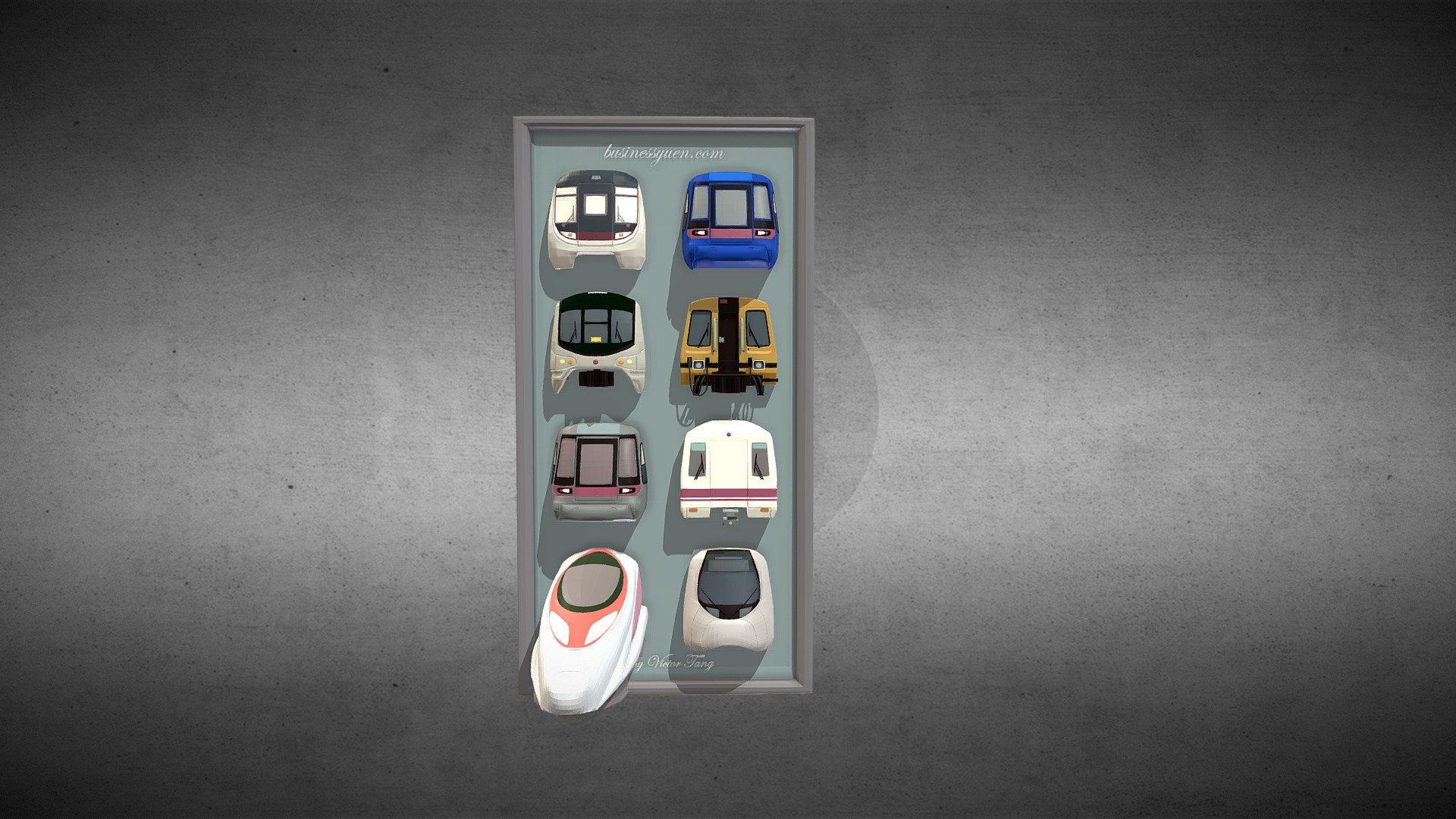 Hong Kong Train Head - Buy Royalty Free 3D model by businessyuen ...