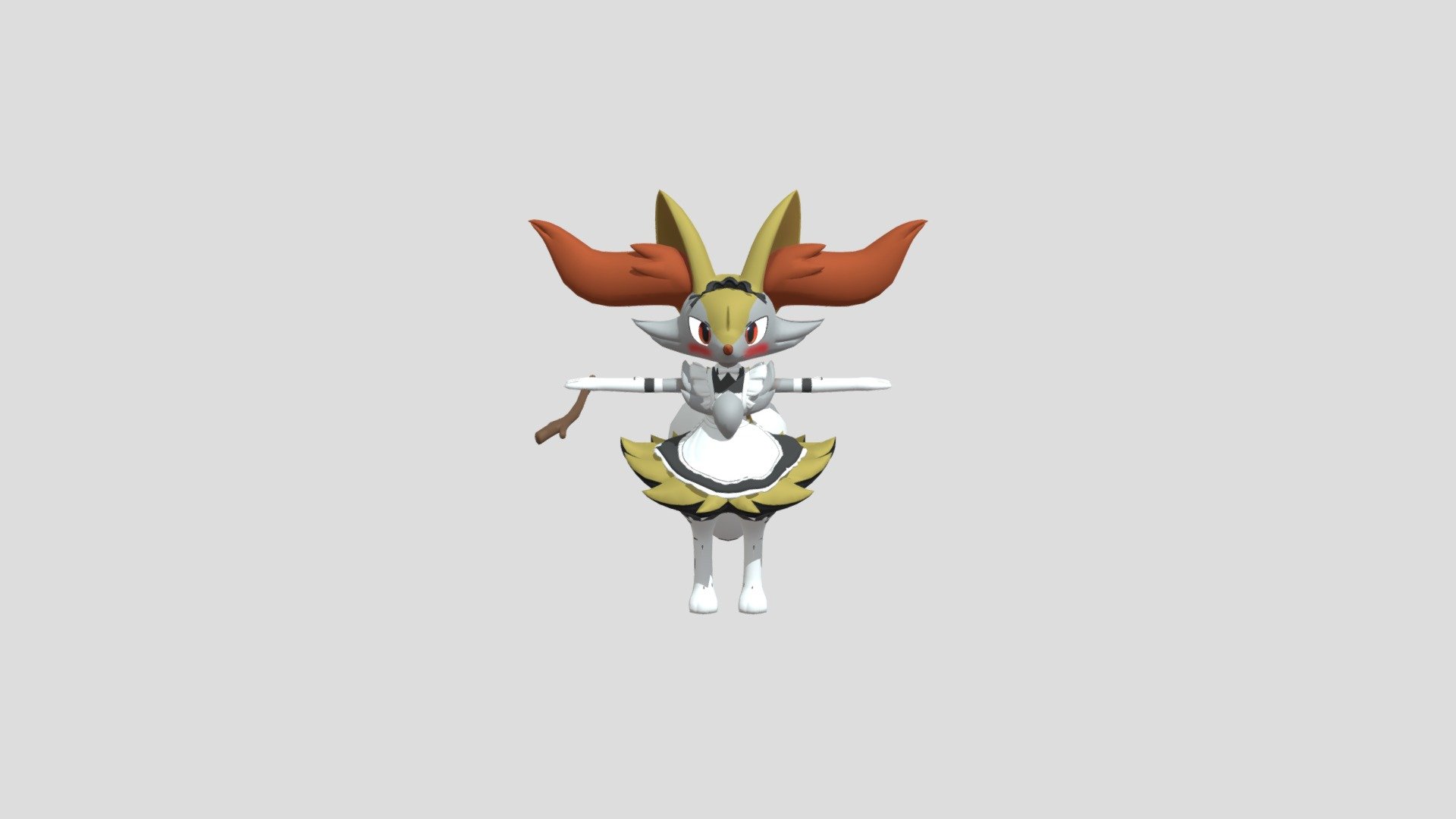 Clash_Braixen (1) - 3D model by TheTriggeredFox [16d8475] - Sketchfab