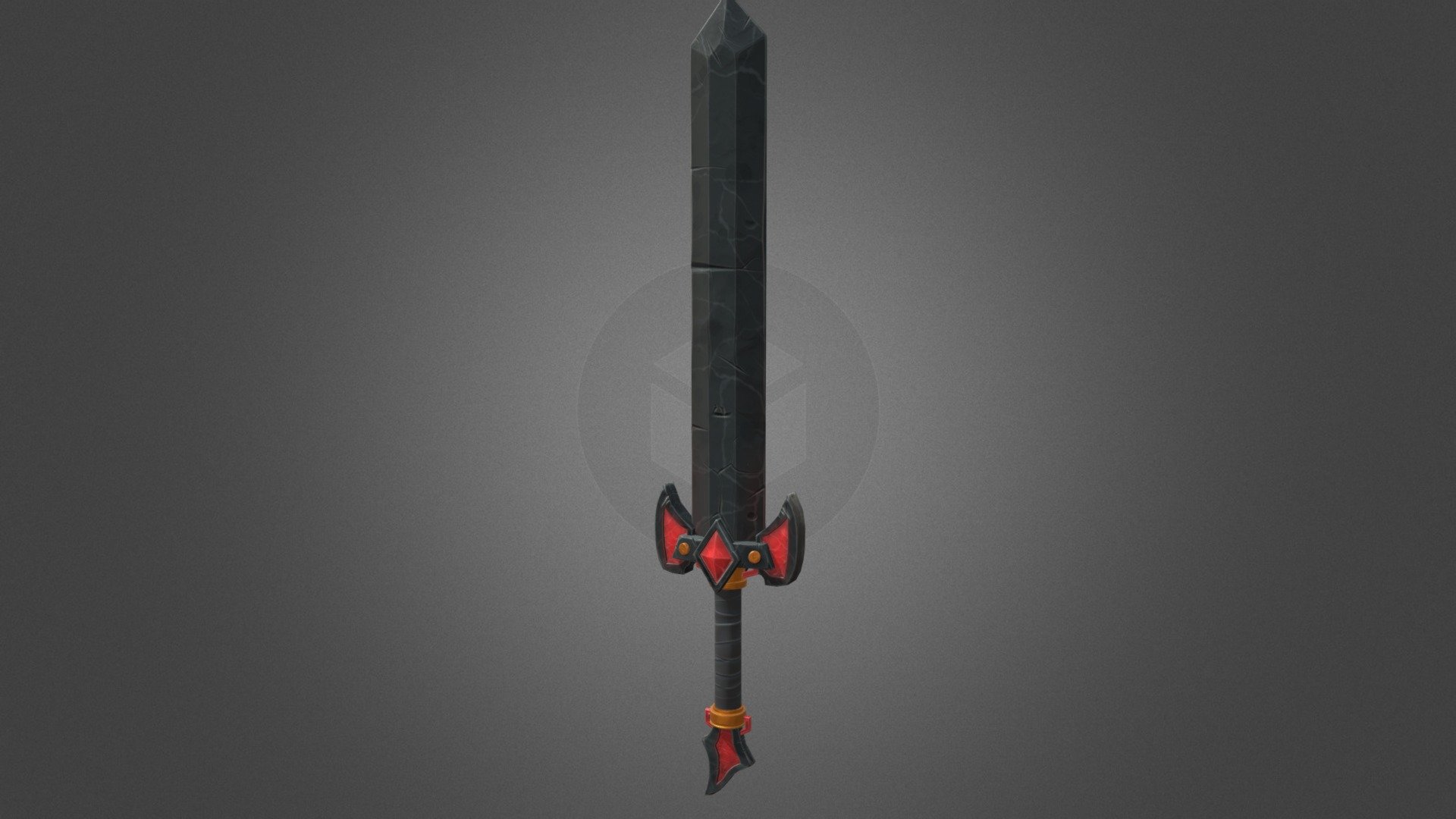 Red Riot Sword - Stylized - 3D model by etoledo [16d9ae4] - Sketchfab