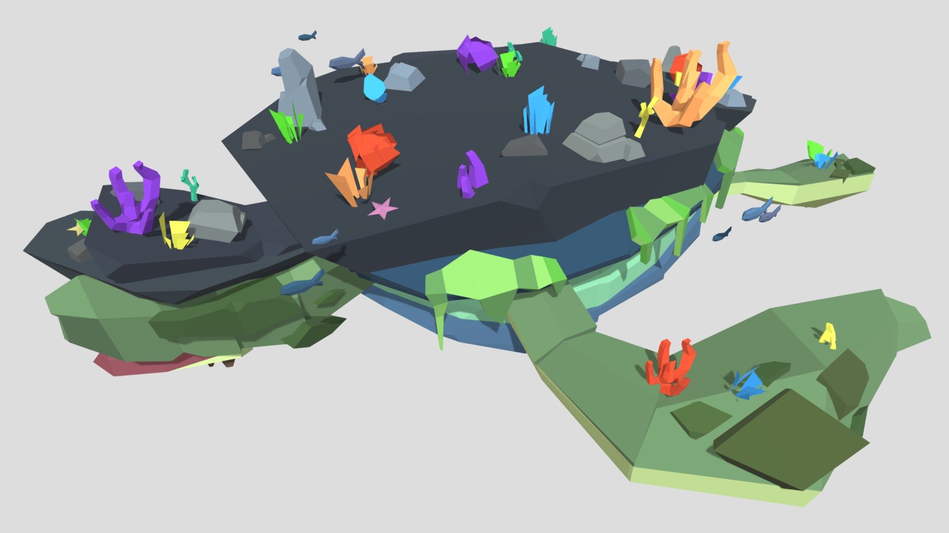 GIANT_TORTOISE_LOW_POLY_ASSET - Download Free 3D model by TANDA ...
