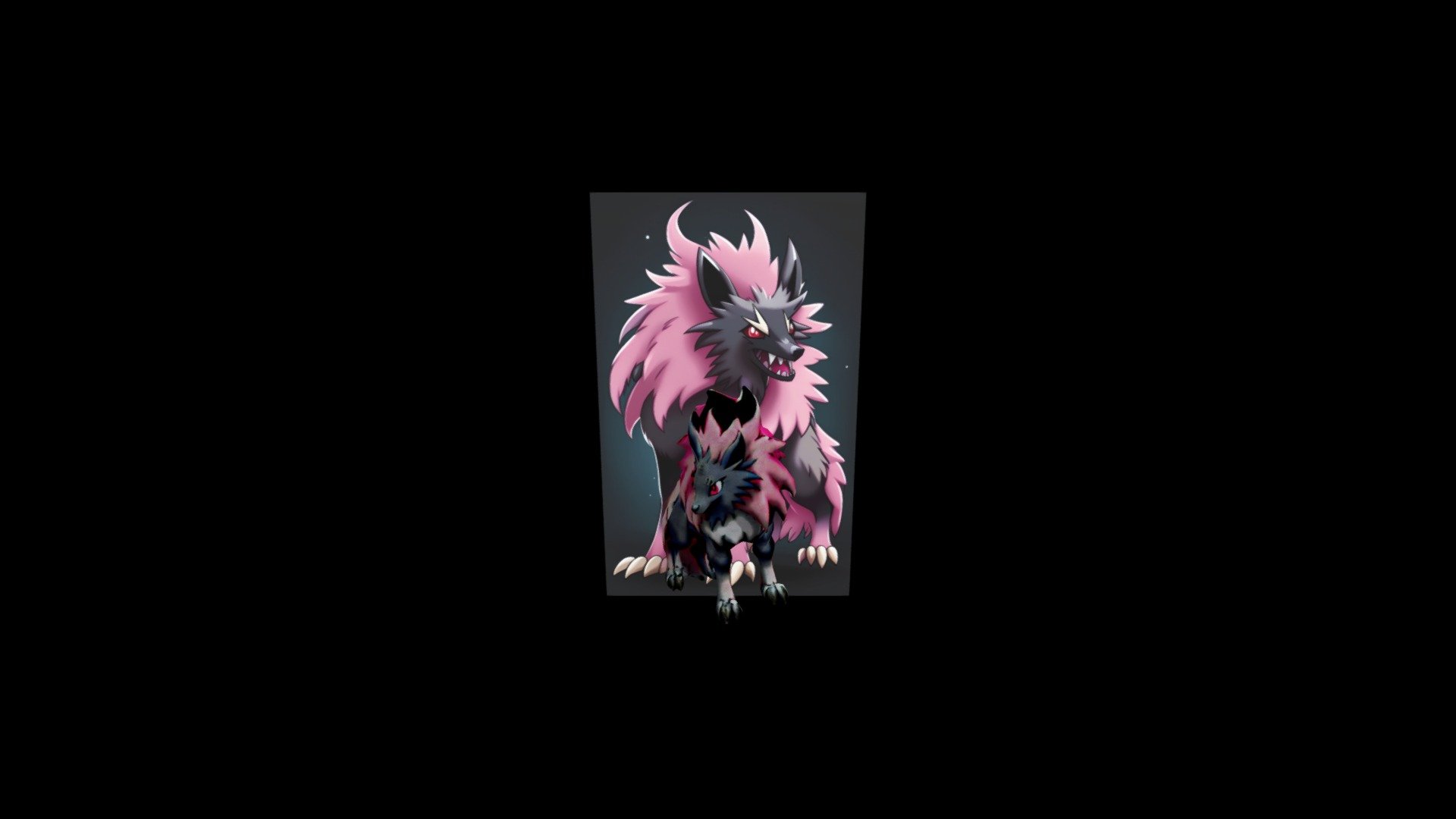 pokemon black and pink furry monster with red e - Download Free 3D ...