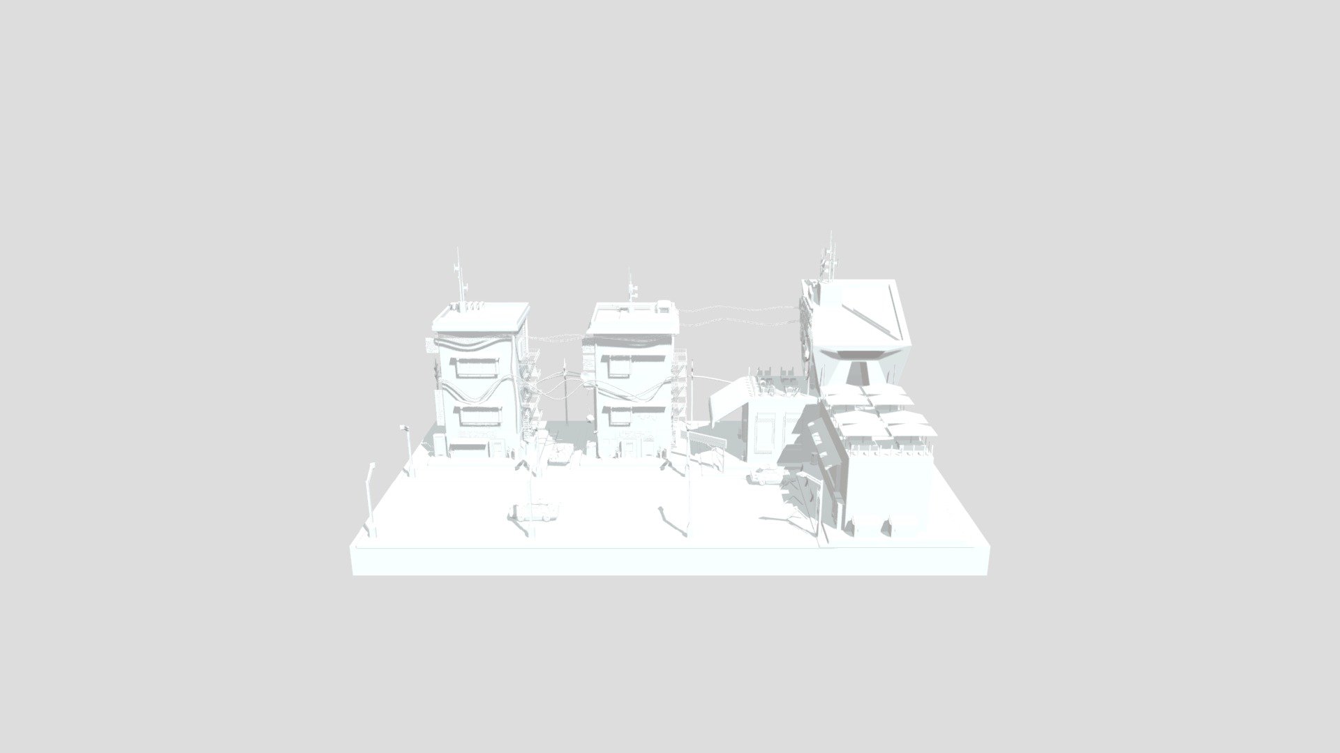 Cyberpunk Isometric Environment Design - 3D model by Faaiz Ghouri ...